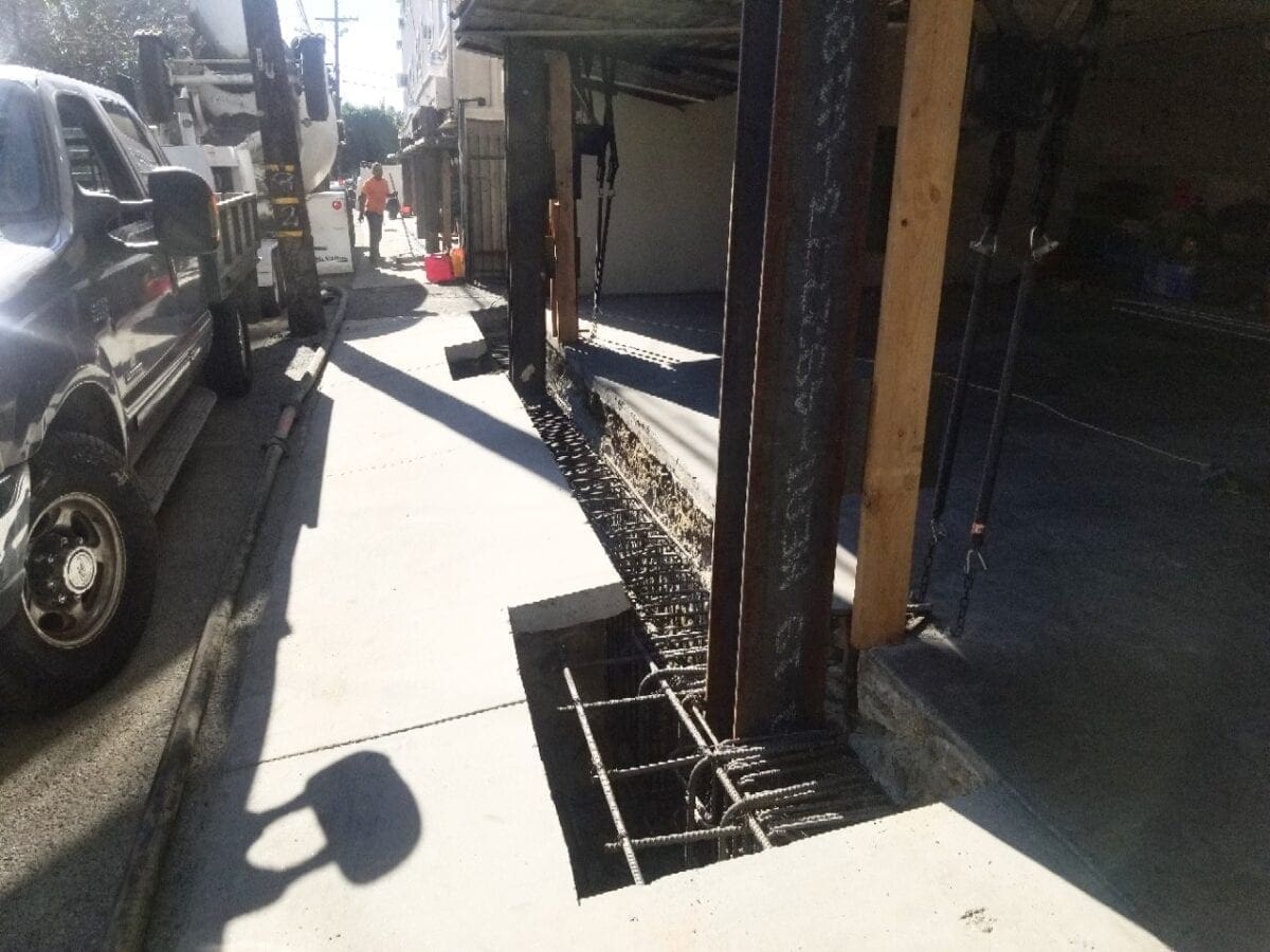 Retrofitting an older building in an earthquake zone